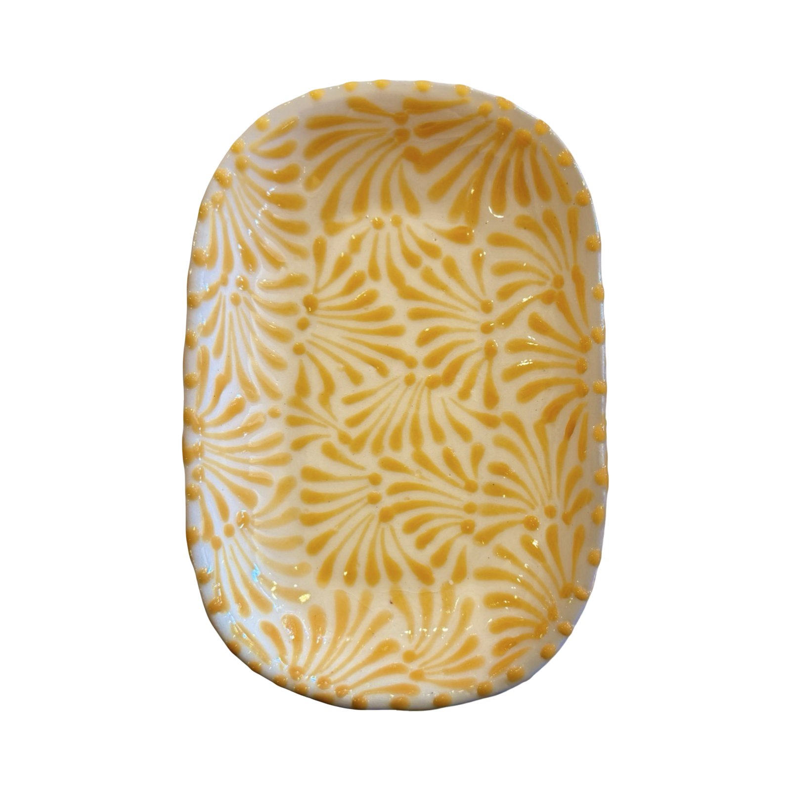 Puebla Talavera Small Oval Plate - Sunflower – Casa y Cocina
